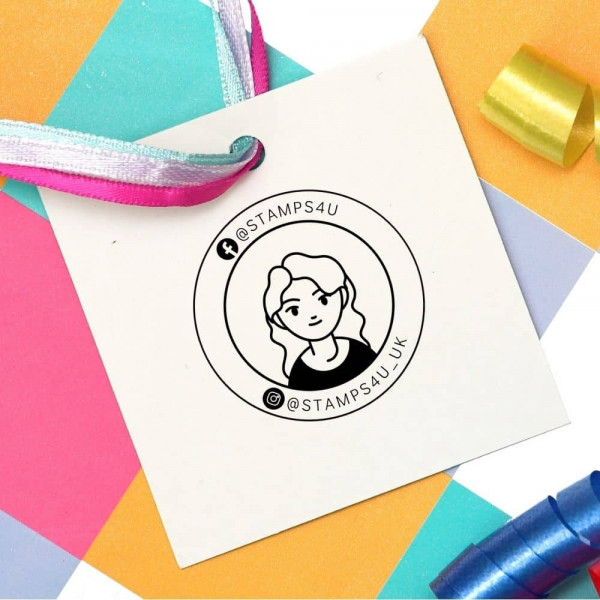 Custom Social Media FB & Instagram Stamp