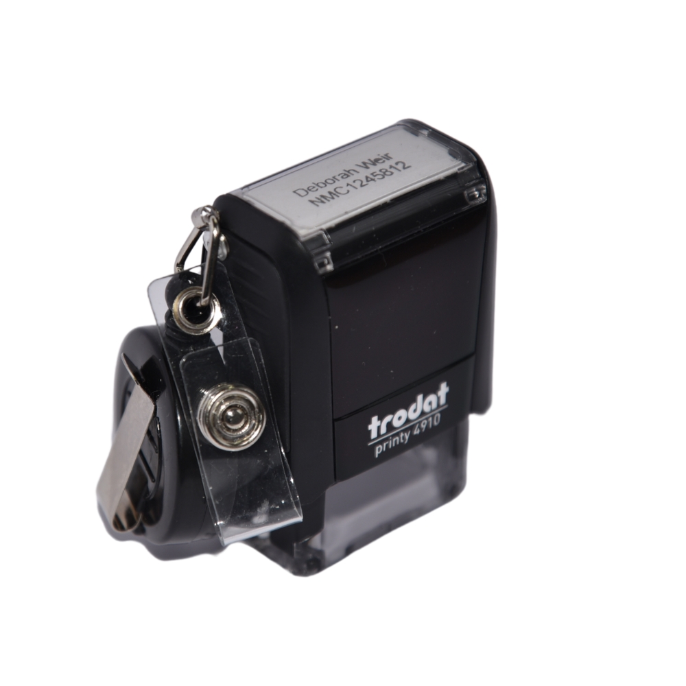 Trodat Self-inking Printy 4910 with Retractable Lanyard