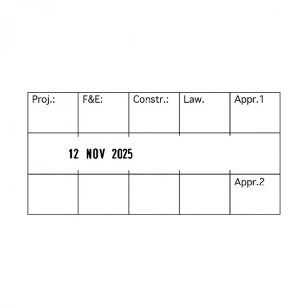 Colop Printer 60 Dater Stamp (Date Left) – 37 x 67 mm, Customisable ...
