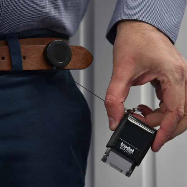 Trodat Self-inking Printy 4910 with Retractable Lanyard