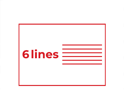 Stamps 6 Lines - customstampsonline.com