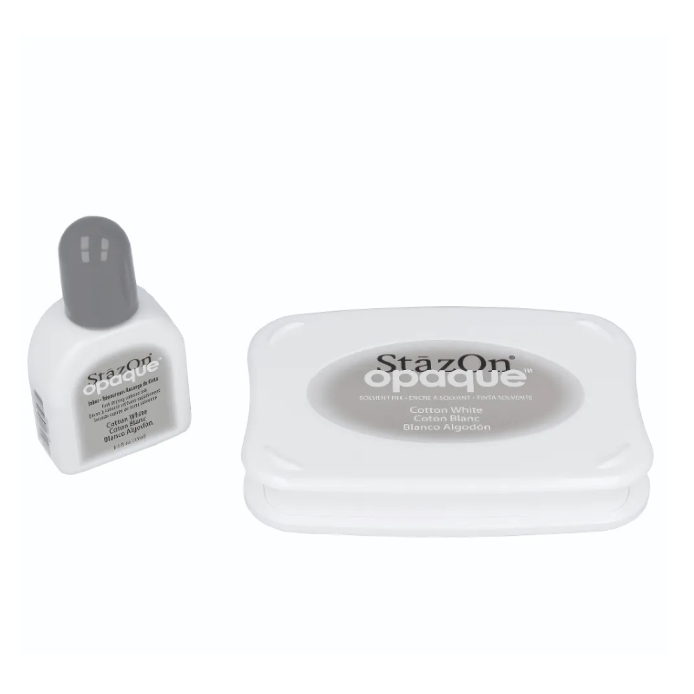 Cotton White StazOn Ink Pad | Crafters Ink