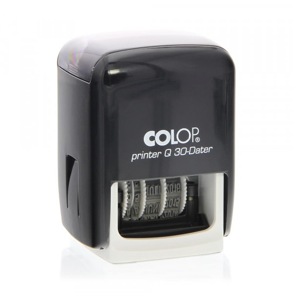 Colop Printer Q30 Dater Stamp – 31 x 31 mm, Customisable with 3+3 Lines