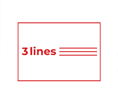 Stamps 3 Lines - customstampsonline.com