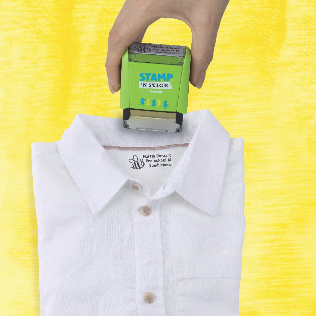 Customised Stamp N Stick Clothing Marker | 37 x 13mm