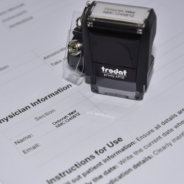 Trodat Self-inking Printy 4910 with Retractable Lanyard