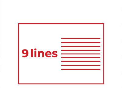 Stamps 9+ Lines - customstampsonline