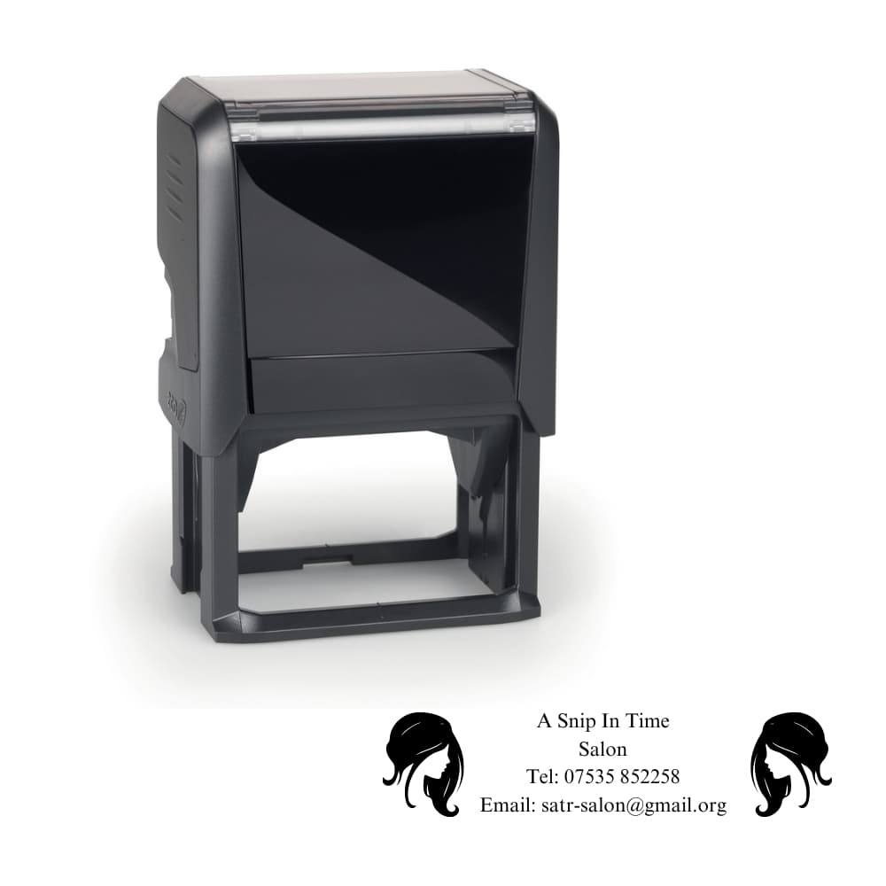 MaxStamp 5 | Custom Rubber Stamp | Name & Address Stamp | 58x37mm - 9 Lines
