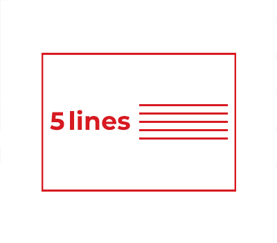 Stamps 5 Lines - customstampsonline.com