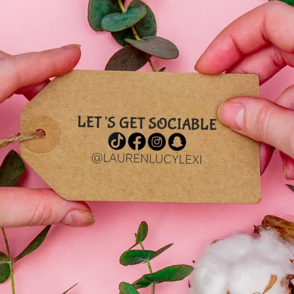 Custom Social Media Icon Stamp