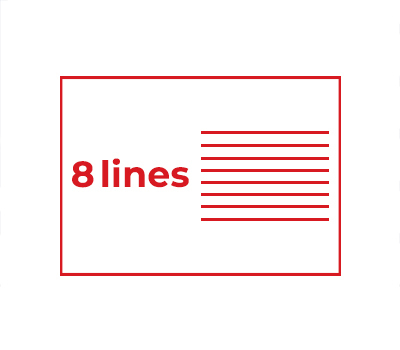 Stamps 8 Lines - customstampsonline.com